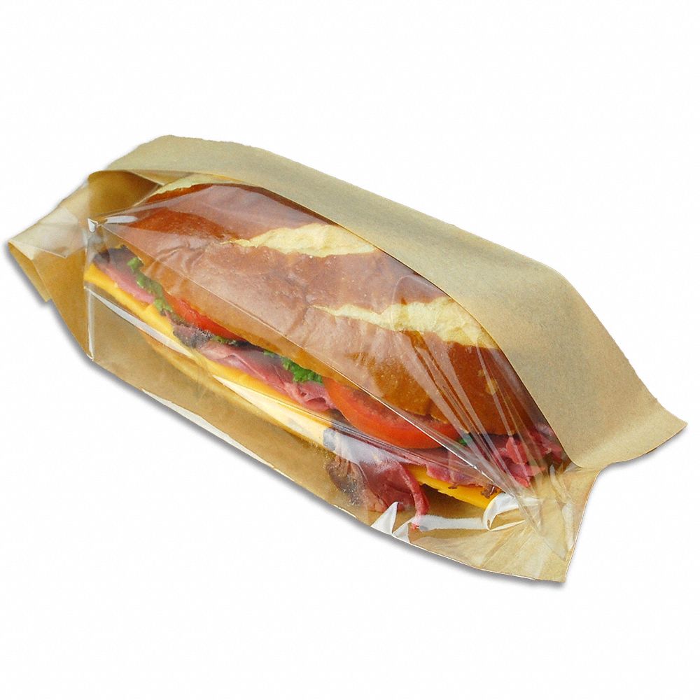 READY FRESH, 3 1/4 in Wd, 2 in Dp, Window Sandwich Bag - 833GD5|RF ...