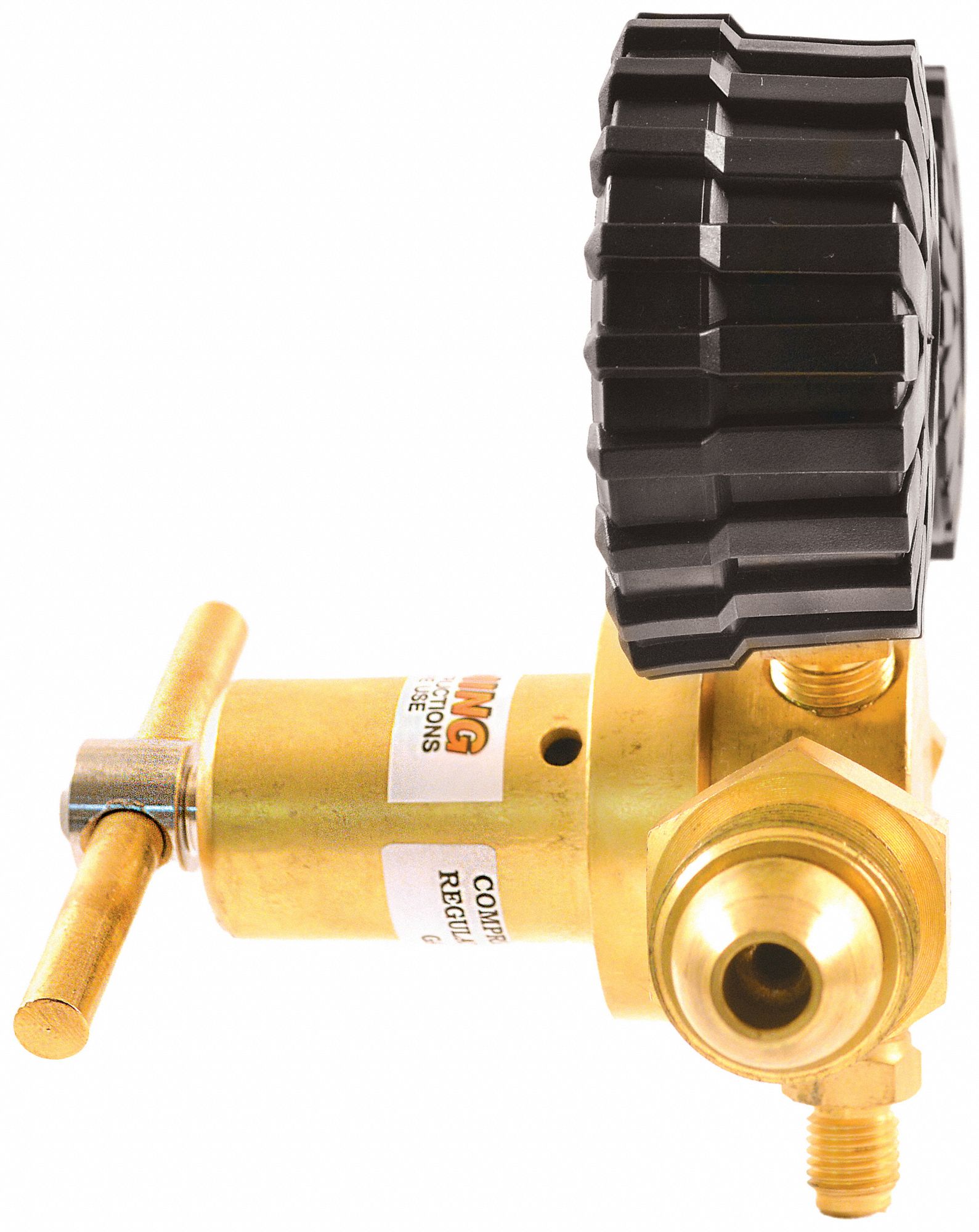 UNIWELD Specialty Gas Regulator: Single Stage, CGA 580 Inlet, 1/4 in ...