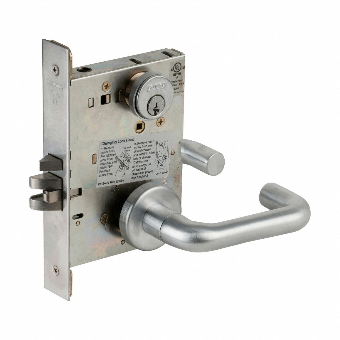 Electric Mortise Lock - 839EX3|L9092EUP 03A 626 RX - Grainger