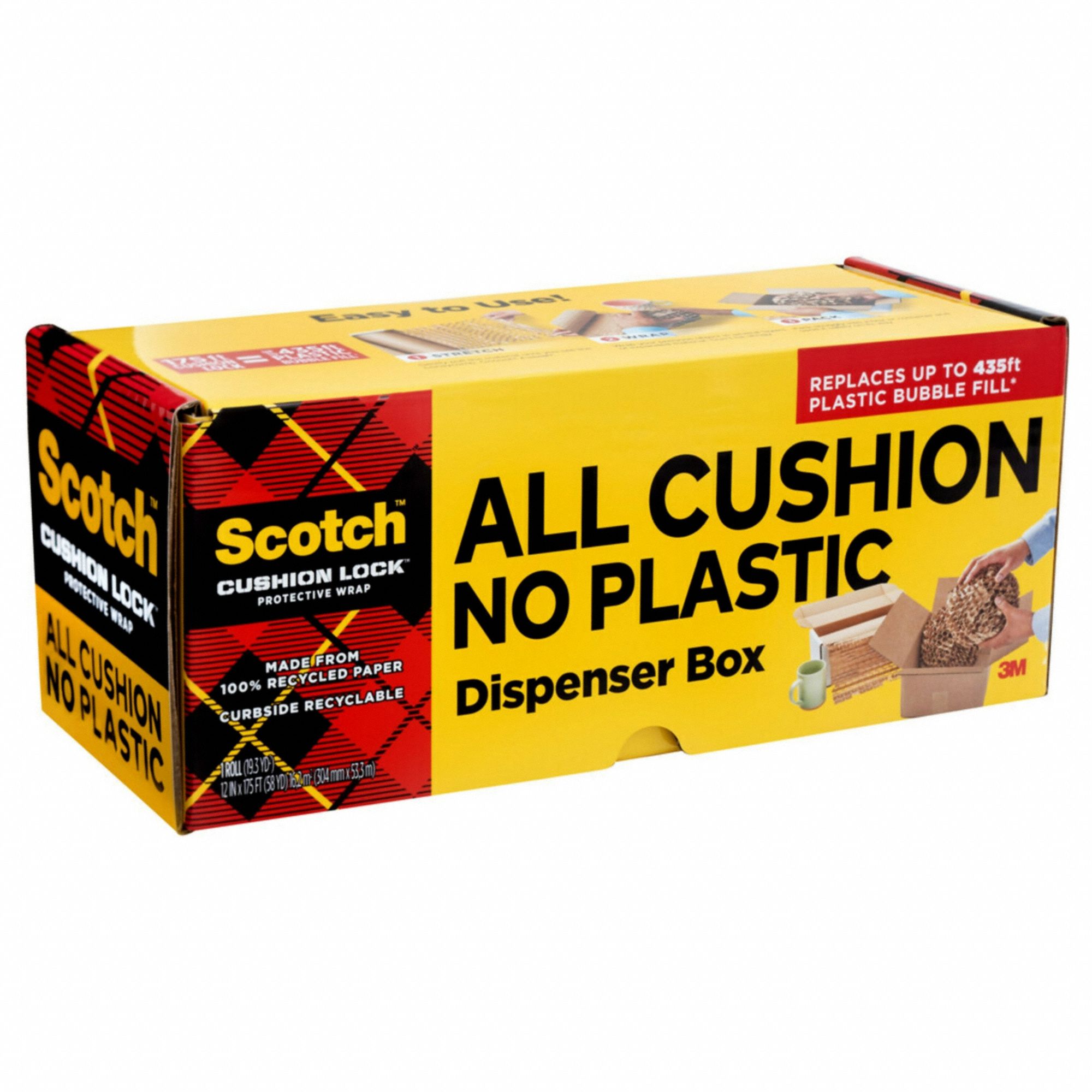 SCOTCH, 12 in Roll Wd, 175 ft Roll Lg, Protective Wrap - 820LX8|PCW ...