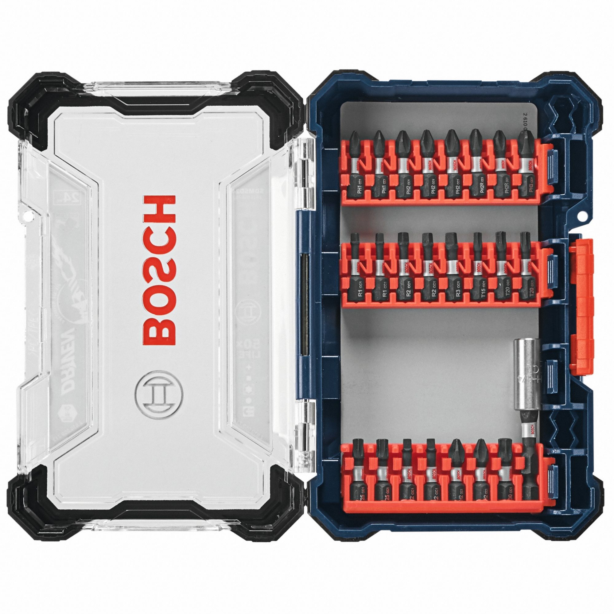 BOSCH, Impact Rated, Driver Bit Set, Driver Bit Set - 810XC1|SDMSD24 ...