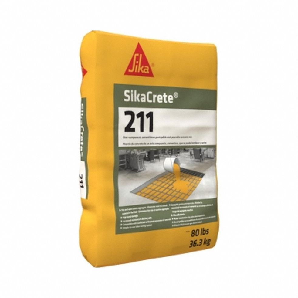 SIKA, Sikacrete 211, 80 lb Container Size, Concrete Mix - 887KJ8|470862 - Grainger