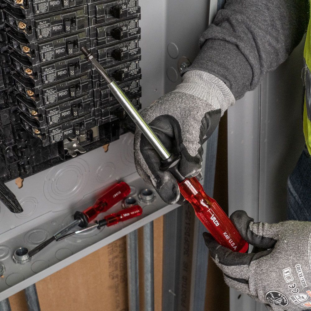 KLEIN TOOLS Screw Holding Screwdriver Set: 3 Pieces, Slotted/Square Tip ...