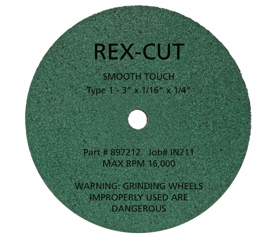 REX CUT Disco Corte,3"x1/16"x1/4",18000 rpm - 39CW68 | 897212 - Grainger México