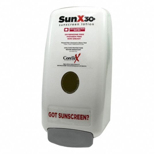 SUNX, Manual, 0.25 oz Refill Size, Sunscreen Dispenser - 875UY9|18-913G - Grainger