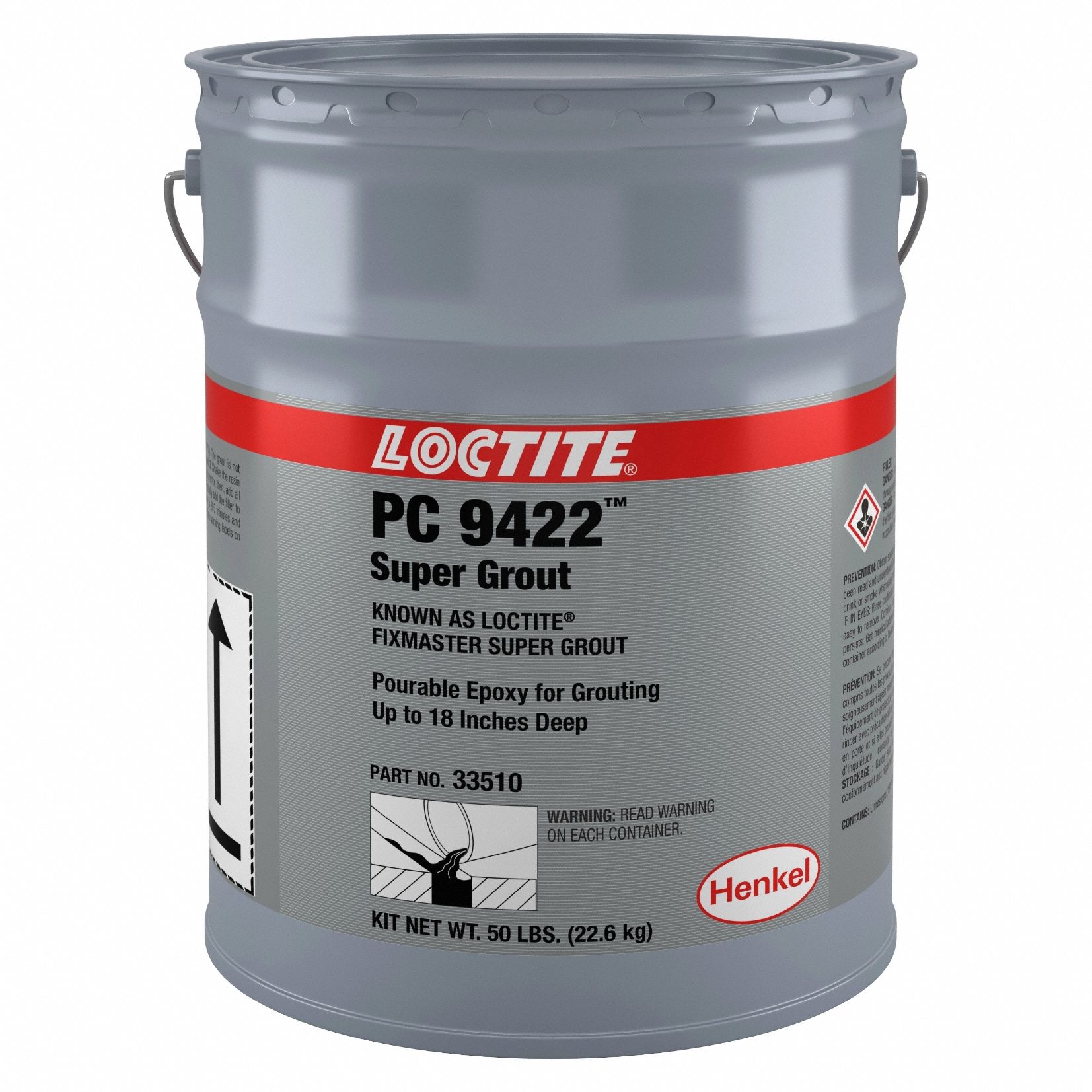 LOCTITE, PC 9422, 50 lb Container Size, Grout - 804HU1|265477 - Grainger
