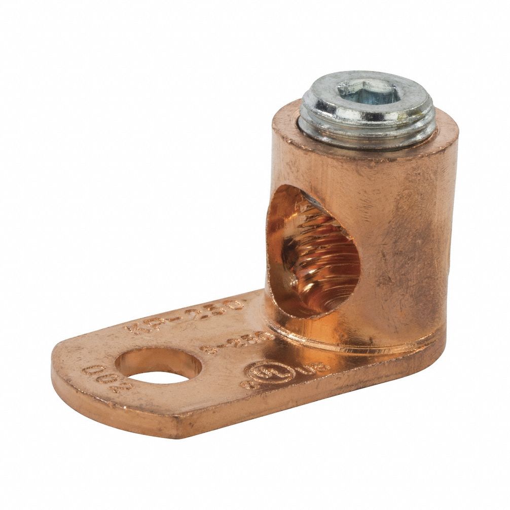 POLARIS, 6 AWG – 250 kcmil Wire Sizes, Unplated Copper Lug Body, Wire ...