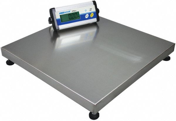 ADAM EQUIPMENT, 165 lb Wt Capacity, 19 3/4 in Weighing Surface Dp ...