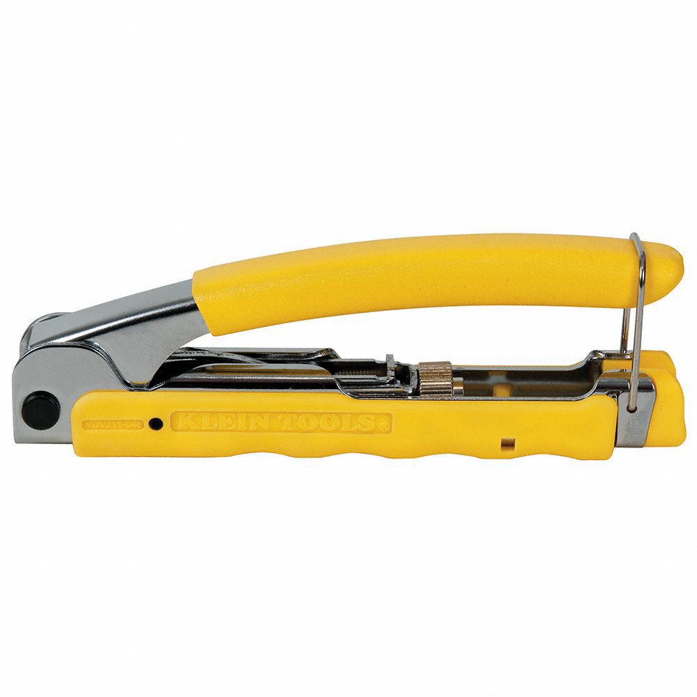 KLEIN TOOLS Dieless Crimper: For BNC/F Connectors/RCA, RG59/RG6/6Q, 5 ...