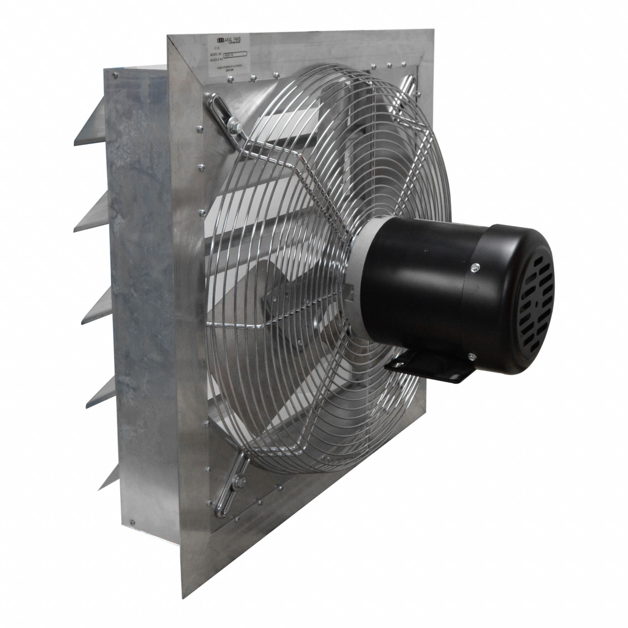 24 in Blade, 1 Speed, Shutter Mount Exhaust Fan - 23N625|AX24-2 - Grainger