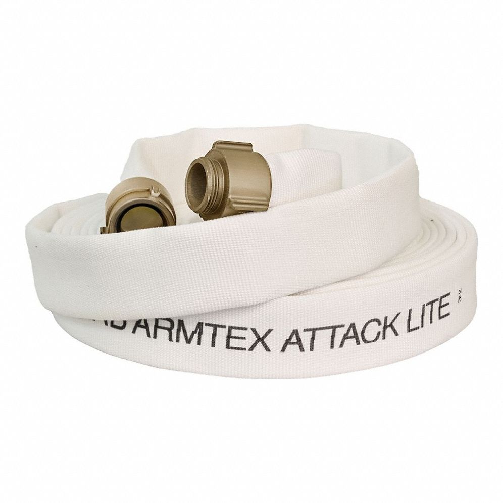 ARMTEX ATTACK LITE, Double Jacket, 1 1/2 in Hose Inside Dia, Fire Hose ...