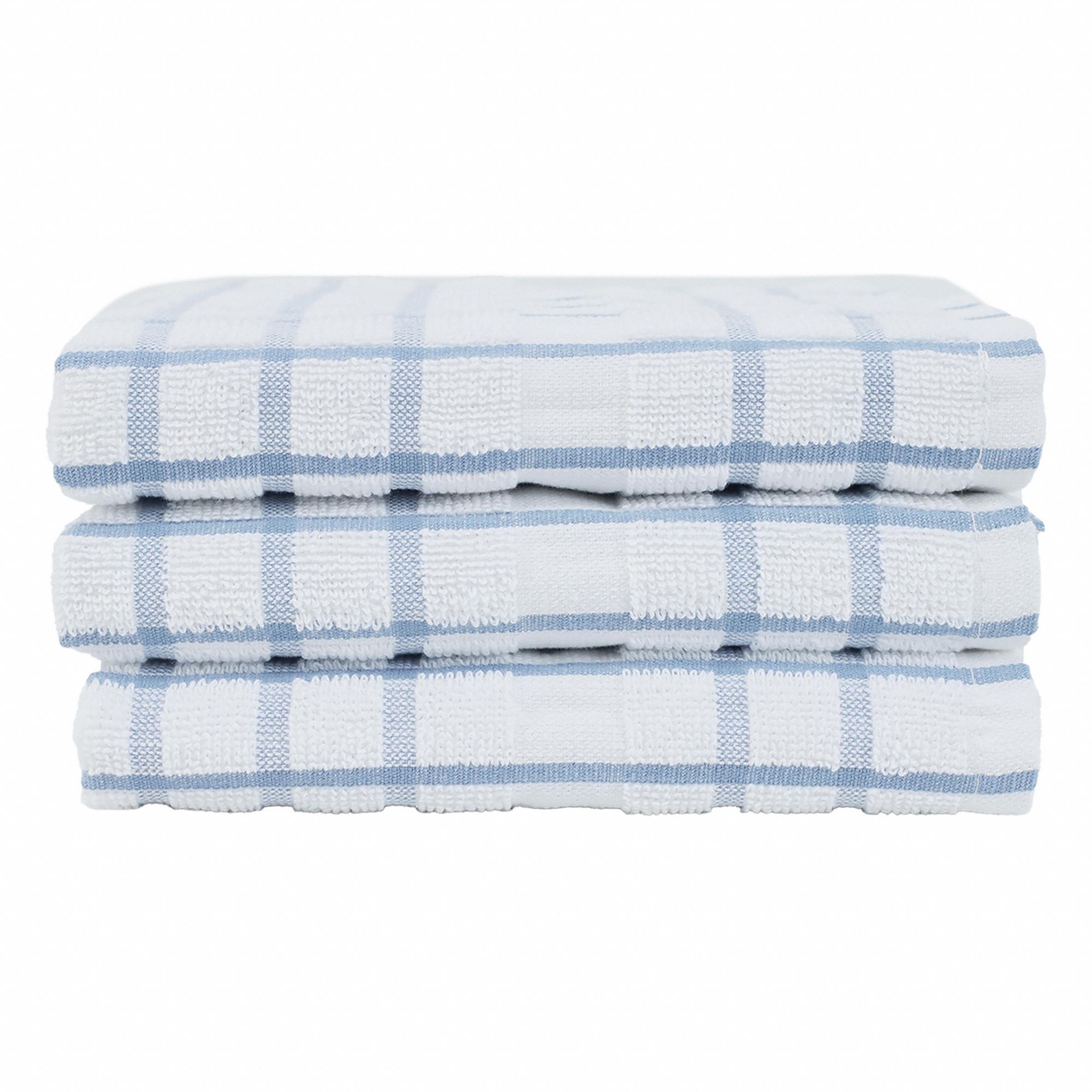 MARTEX, Blue, Windowpane, Kitchen Towel - 827P02|1C41655 - Grainger