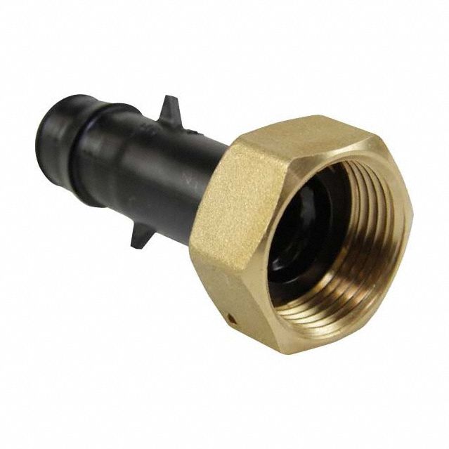 UPONOR, 3/4 in ID x 1 in Pipe Size, Barbed x NPSM, Barbed Fitting ...