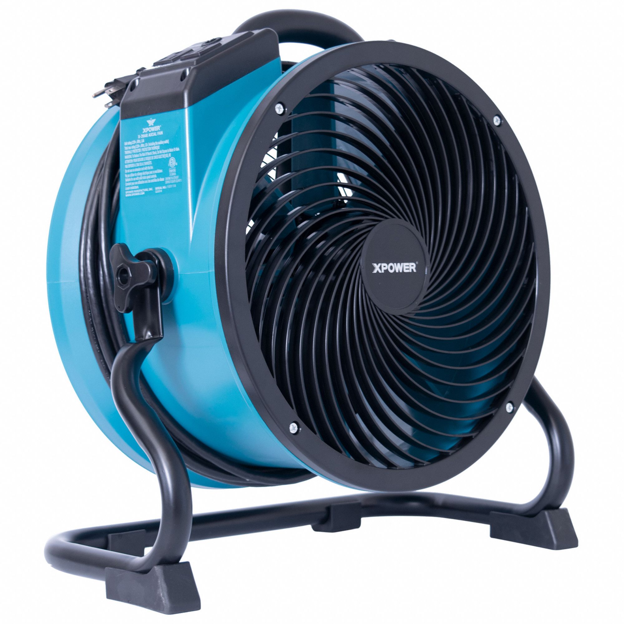 2,100 cfm, Pivoting Frame, Axial Air Mover - 799H88|X-39AR-Blue - Grainger