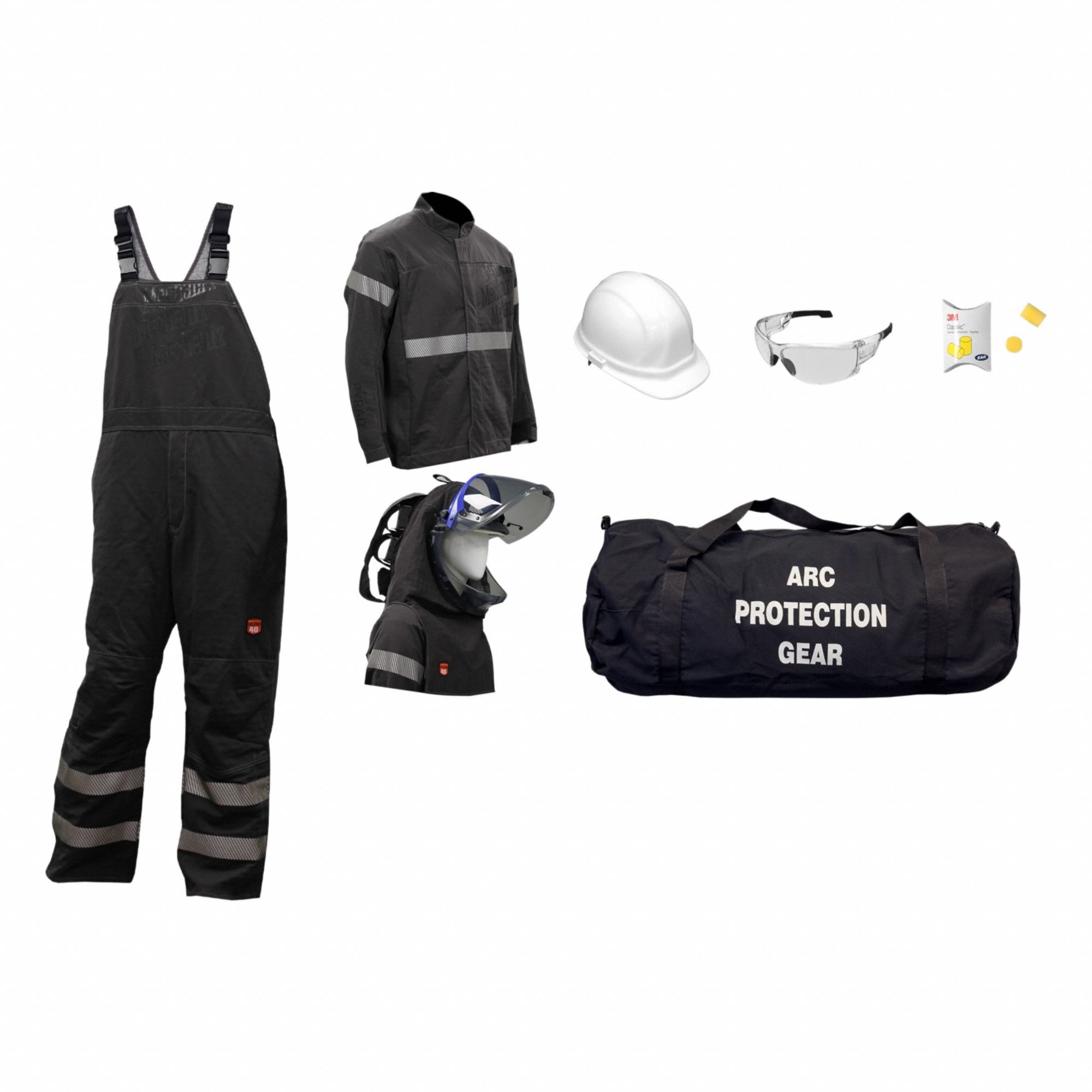 Jacket and Bibs Kit Lift-Front Hood Size - Grainger