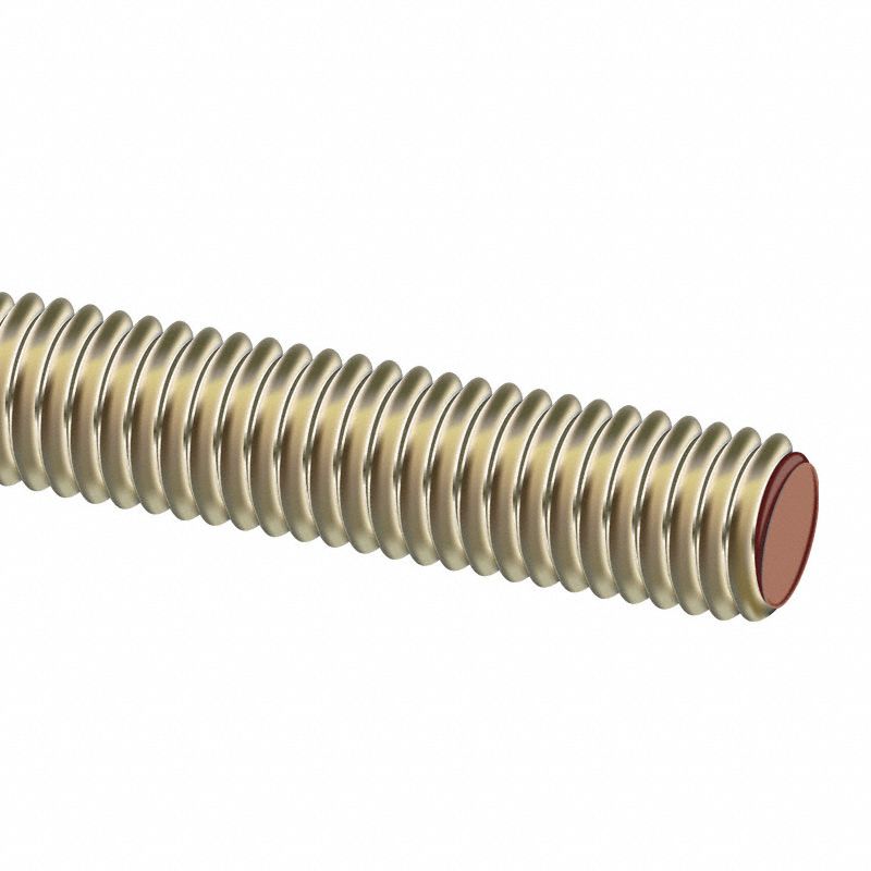 1"-8 Thread Size, 4 in Lg, Fully Threaded Stud - 408RF4|38318 - Grainger
