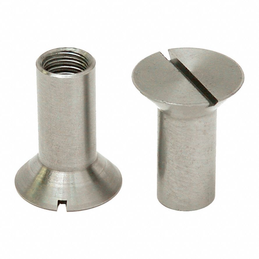 5/16"-18 Thread Size, Flat Brl Hd, Female Binding Barrel - 2JGV3|Z5040 ...