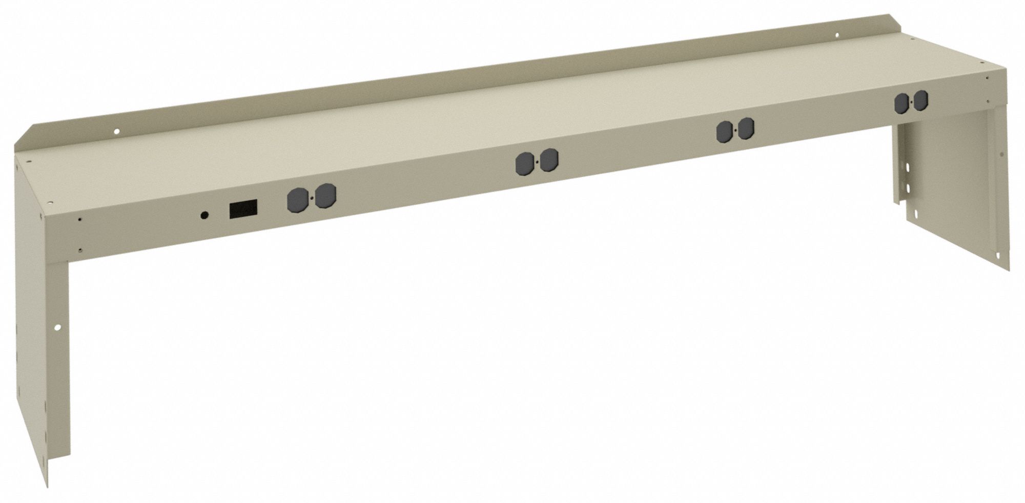 TENNSCO, 60 in Overall Wd, 10 1/2 in Overall Dp, Electrical Shelf Riser ...